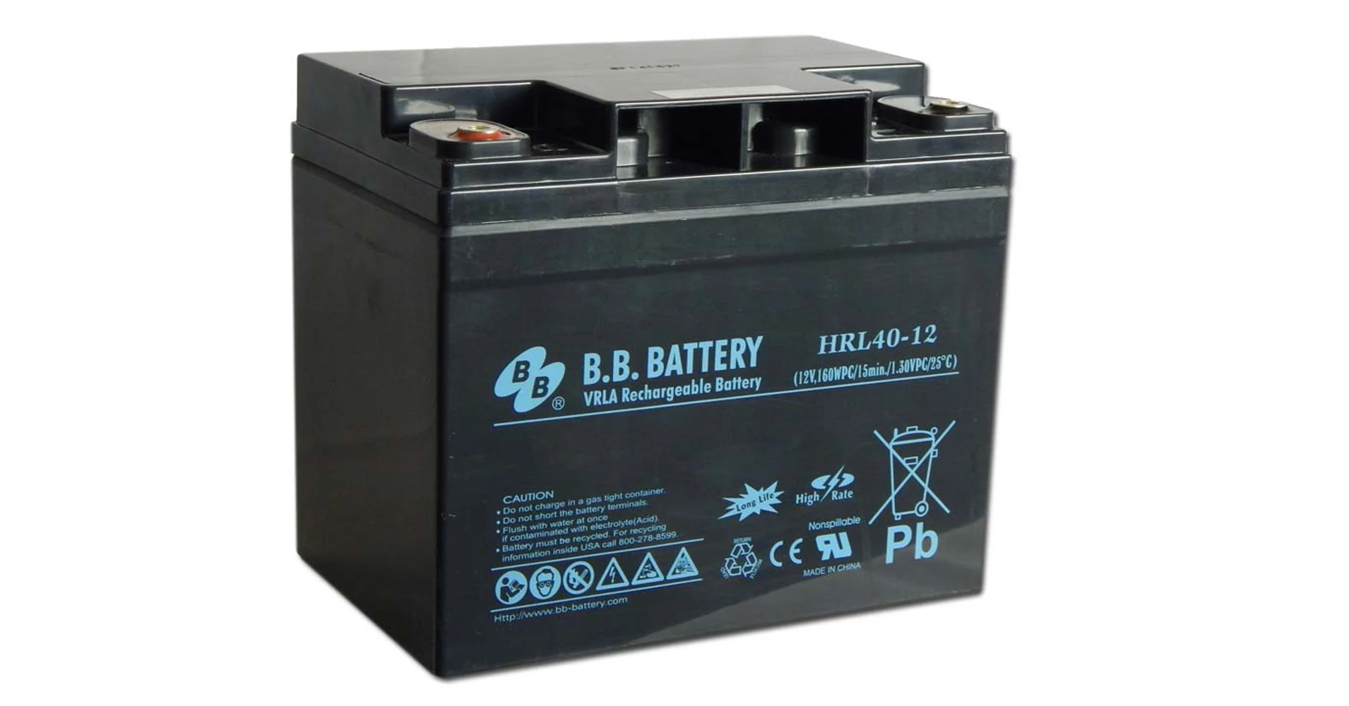 BB Battery 12V 40Ah HRL40-12 Longlife Zselés akkumulátor