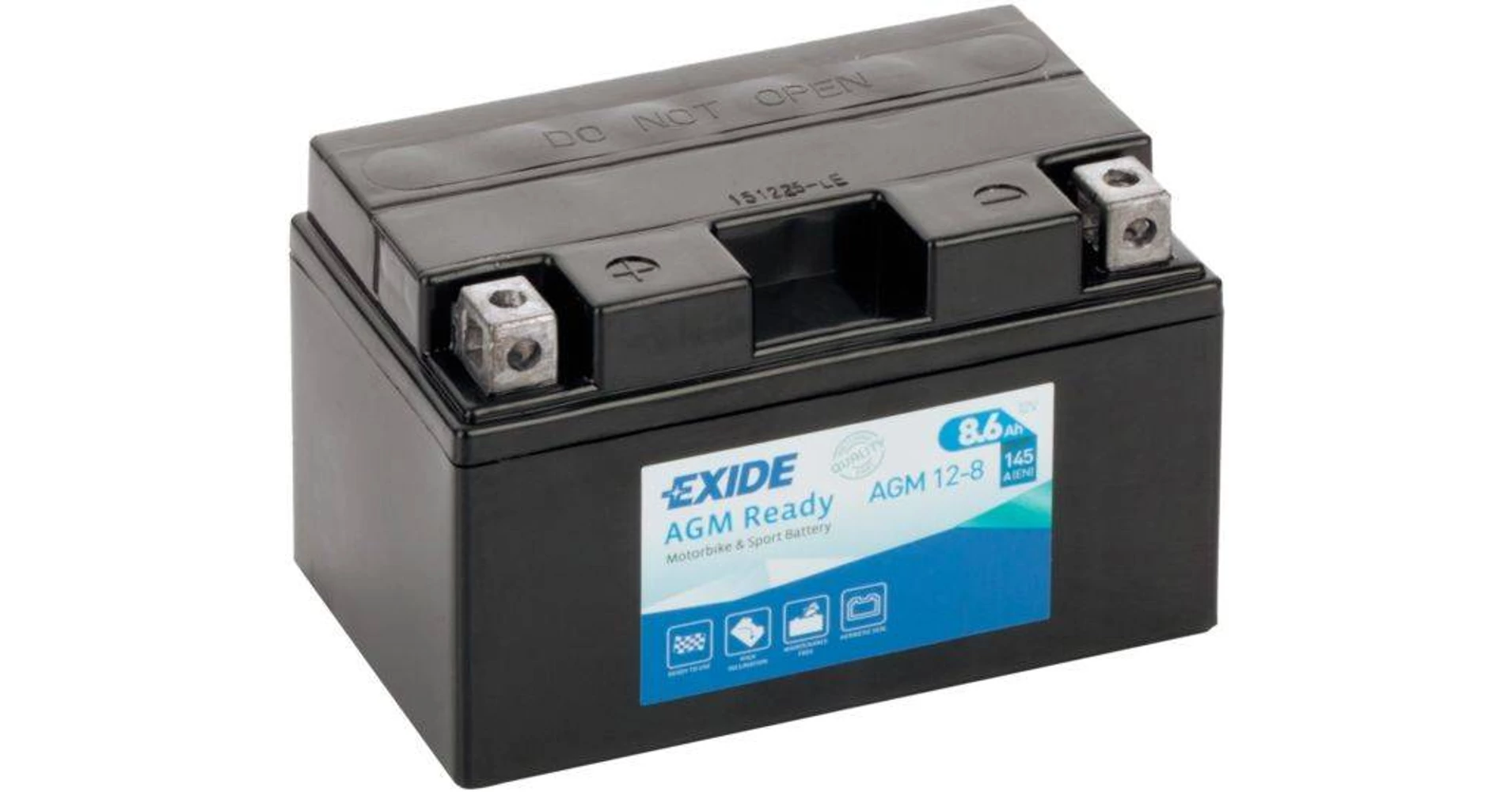Exide AGM 12-8 (YTZ10-BS) 12V 8Ah gondozásmentes AGM (zselés) motor ...