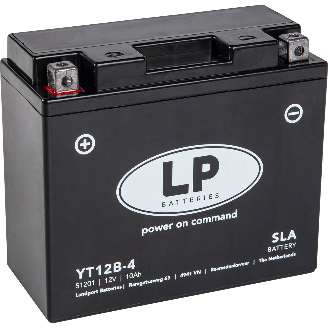 Landport YT12B-4 12V 11Ah gondozásmentes AGM (zselés) motor akkumulátor